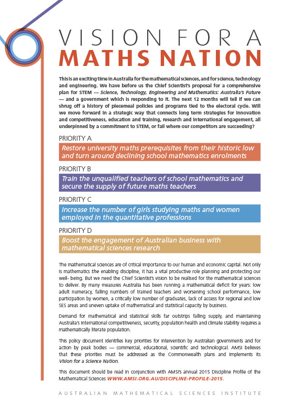A Vision for a Maths Nation - AMSI Schools